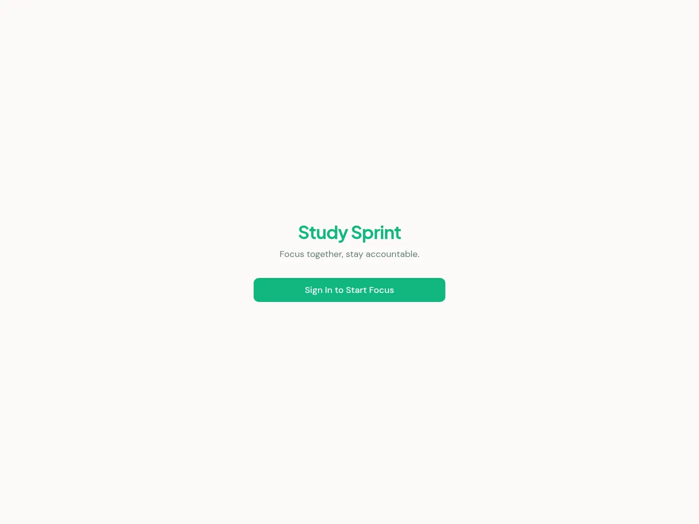 Study Sprint Hub