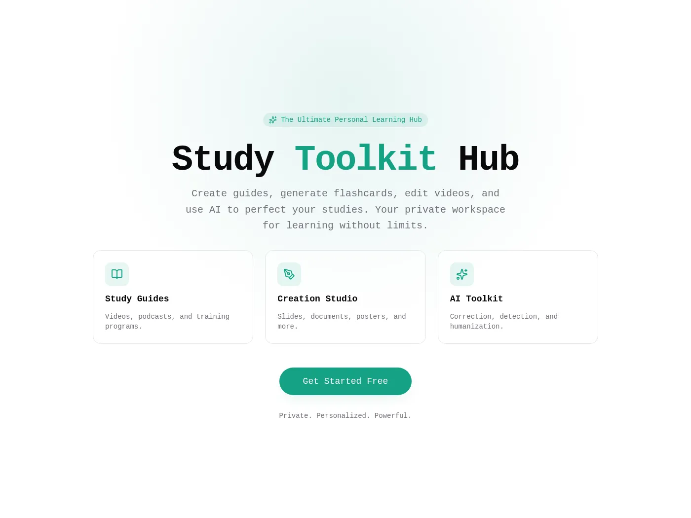 Study Toolkit Hub