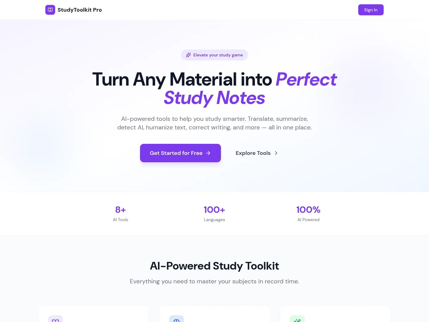 Study Toolkit Pro