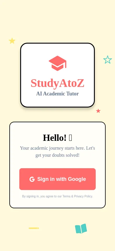 StudyAtoZ AI Tutor