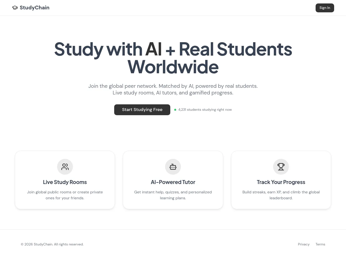 StudyChain Peer Network
