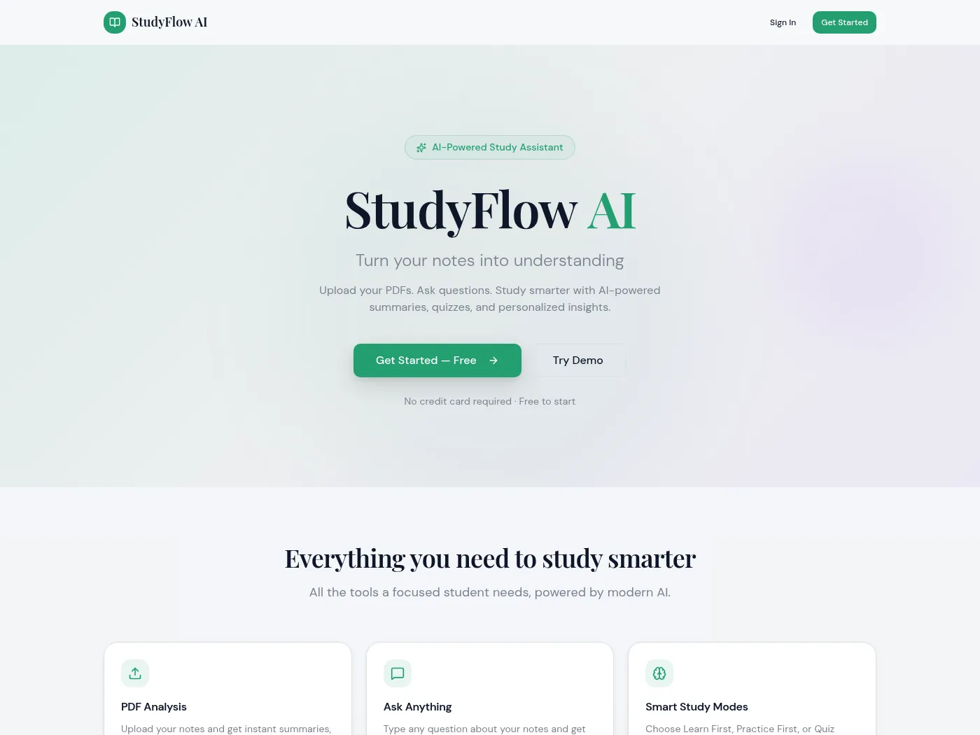 StudyFlow AI
