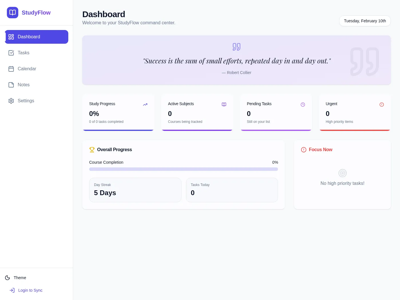 StudyFlow Planner