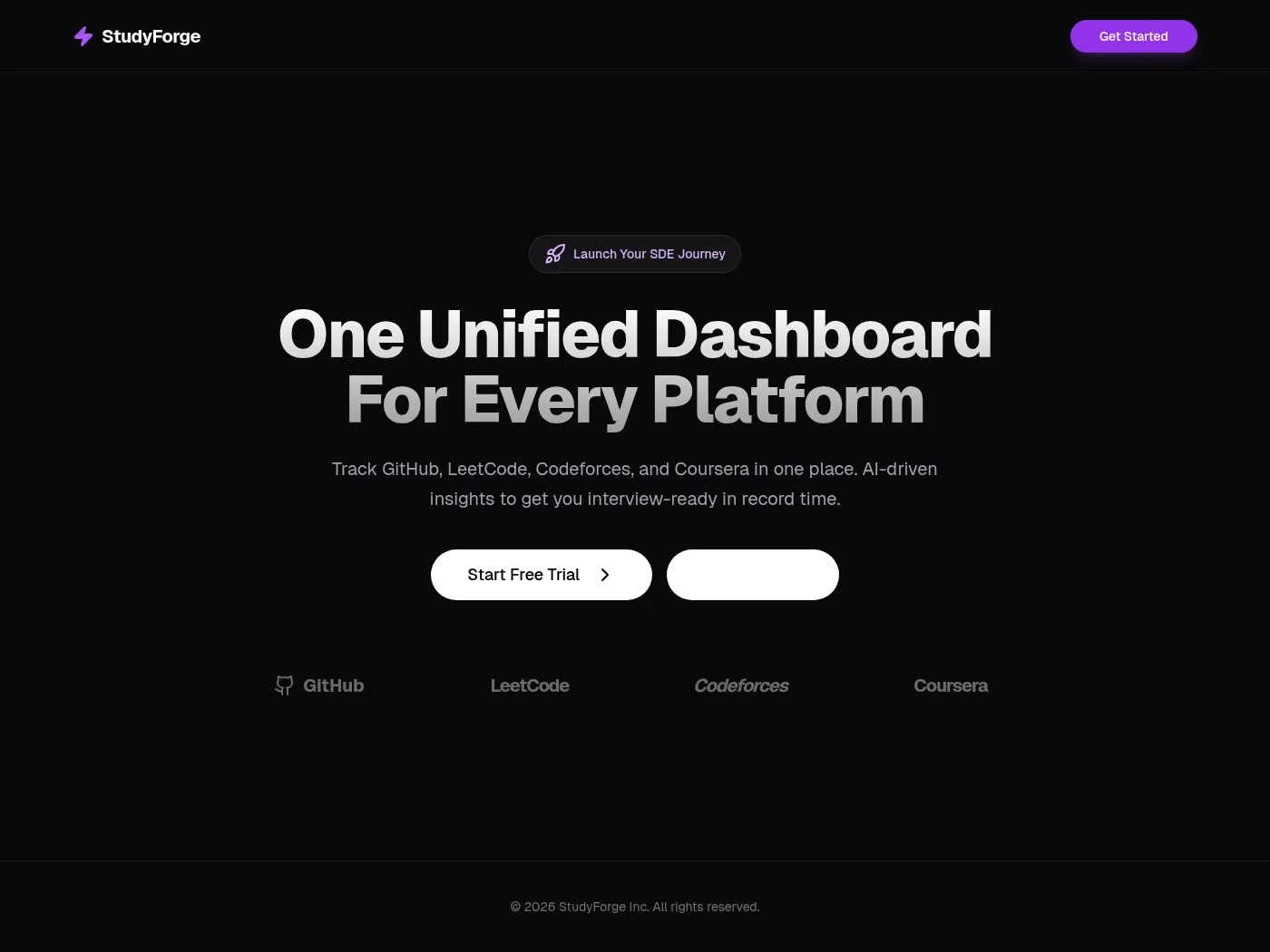 StudyForge Unified Dashboard