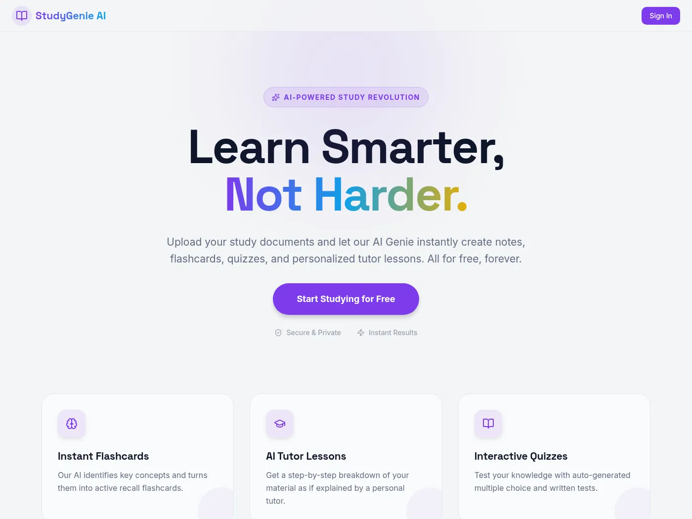 StudyGenie AI