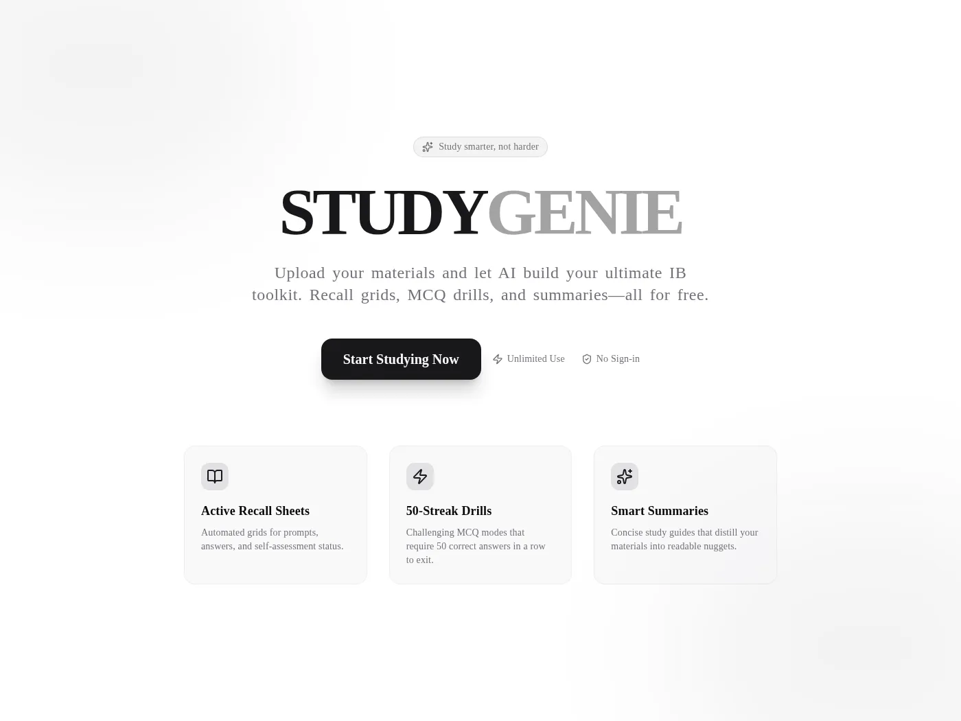 StudyGenie AI Toolkit