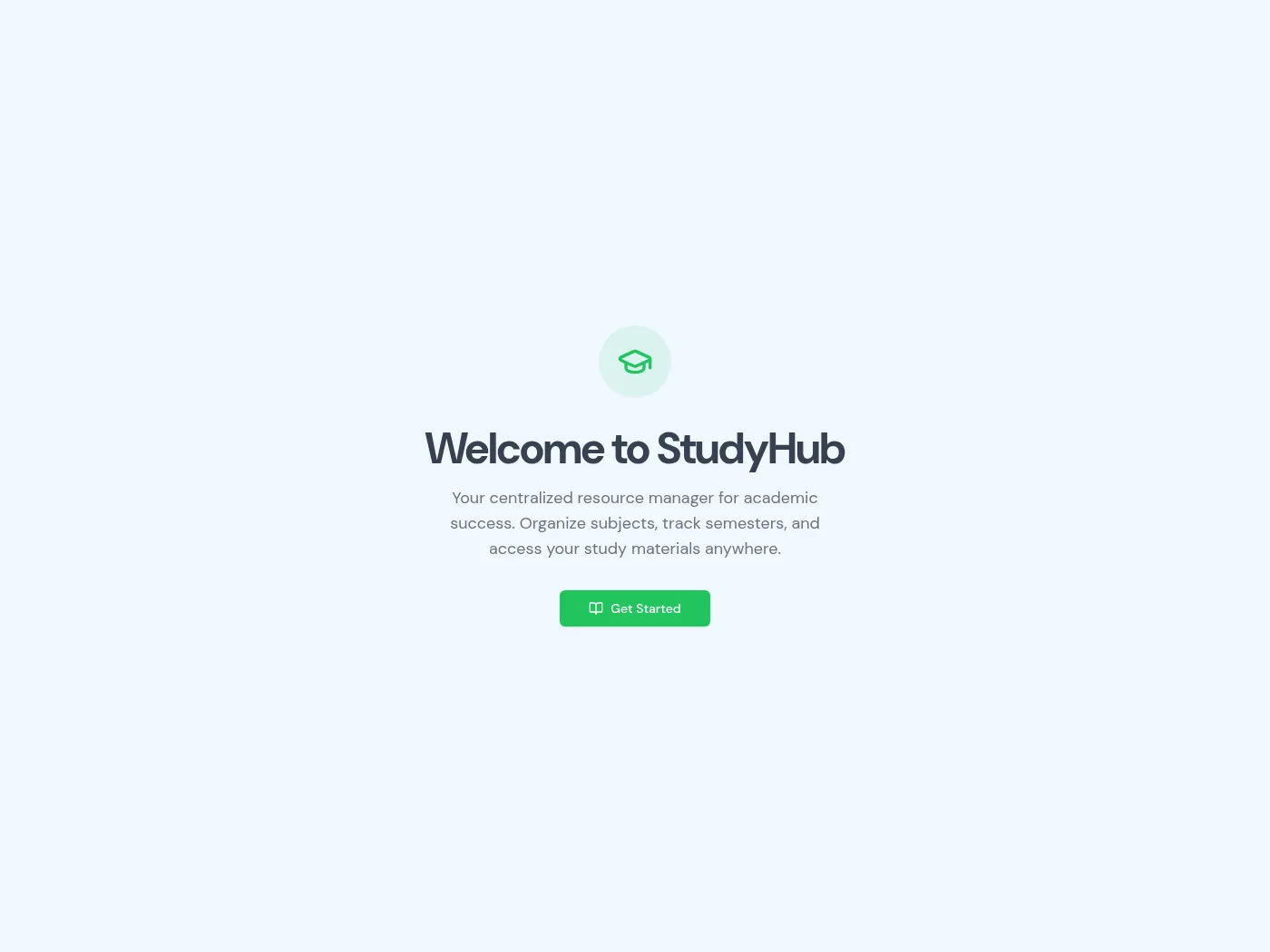 StudyHub: Centralized Resource Manager for Academic Subjects and Semesters