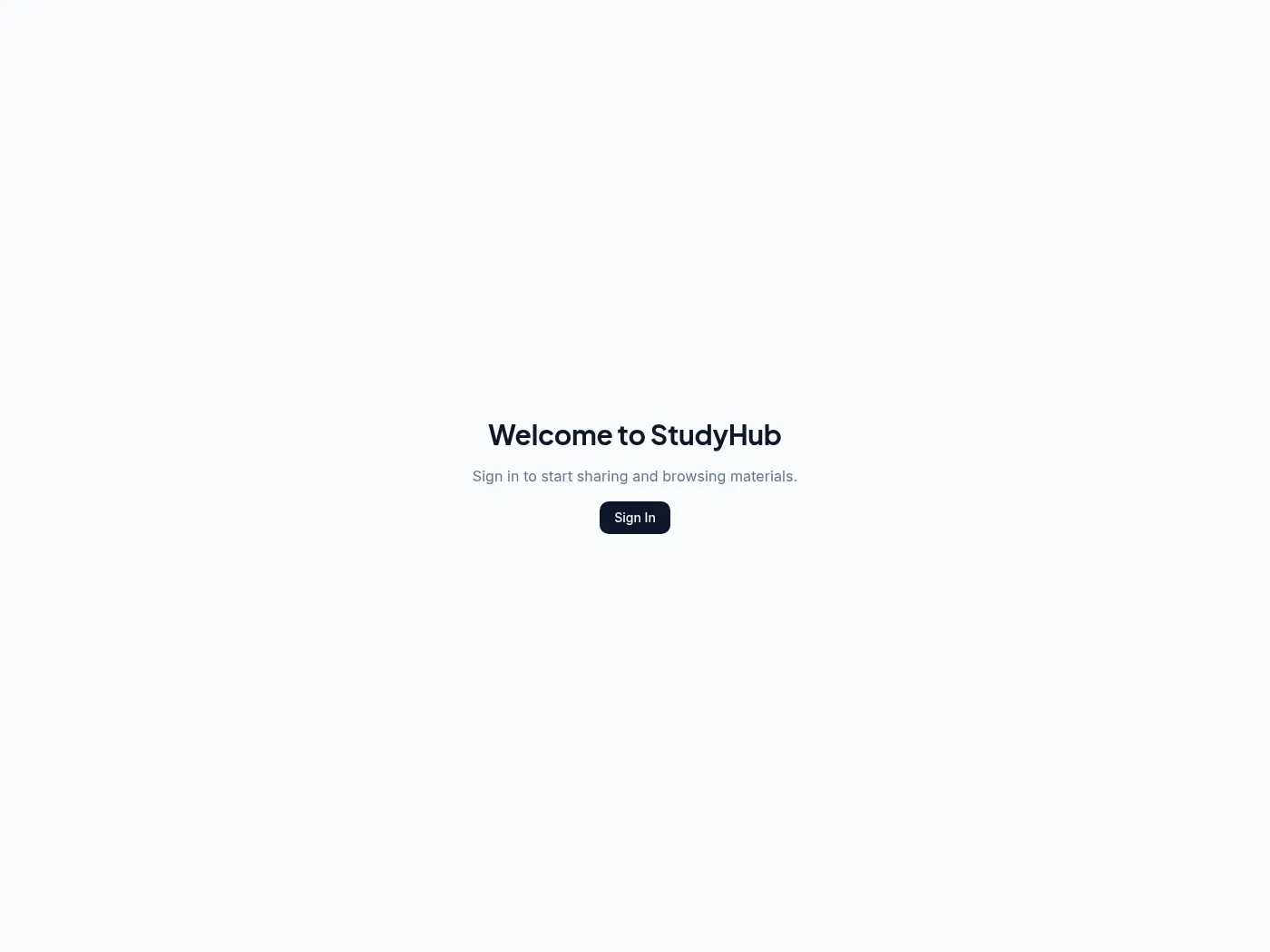 StudyHub Web Portal