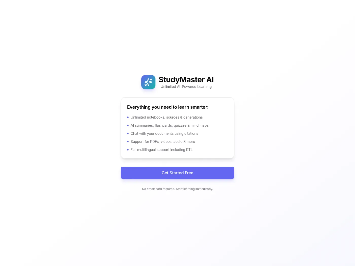 StudyMaster AI