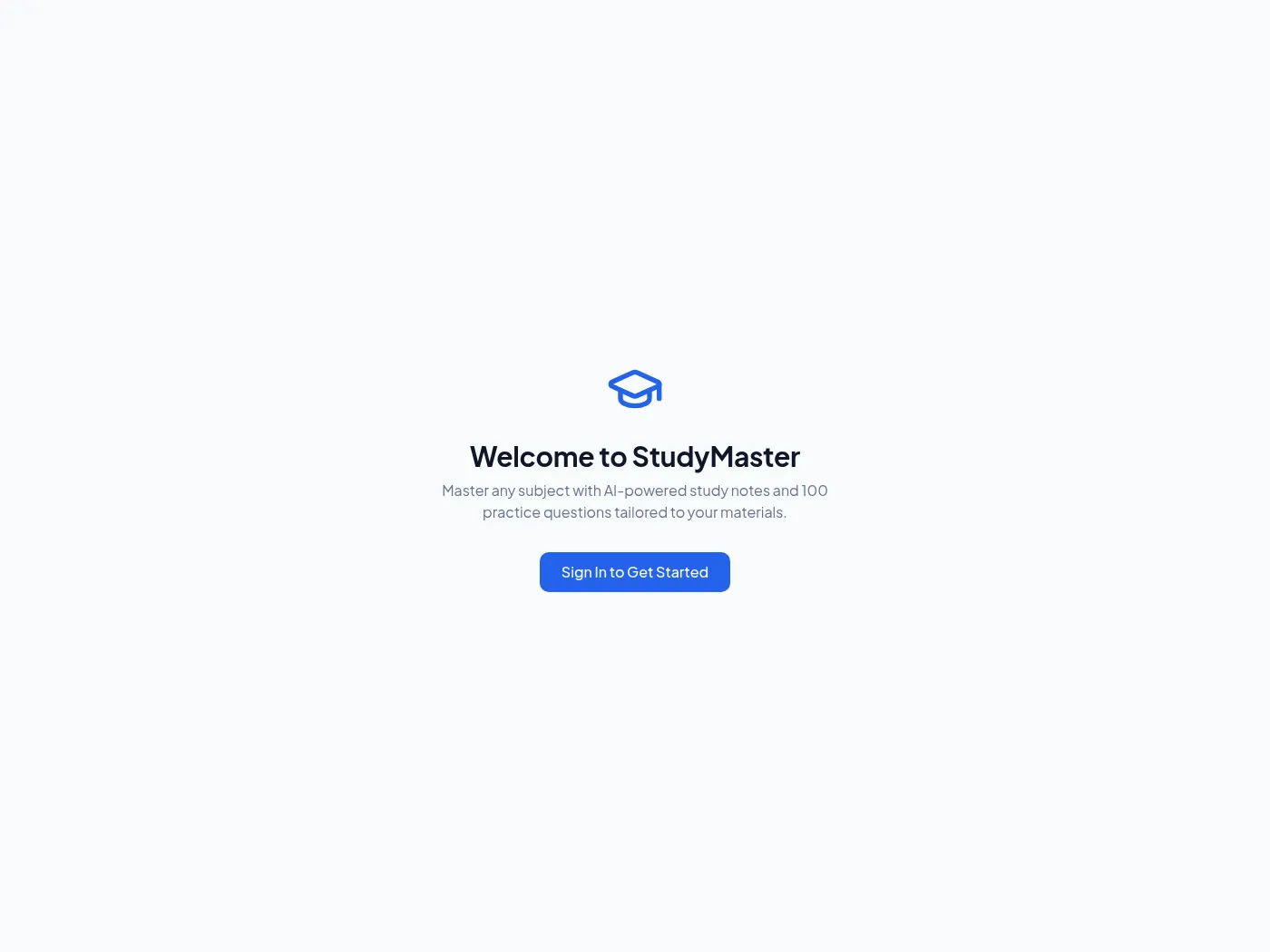 StudyMaster AI Tutor