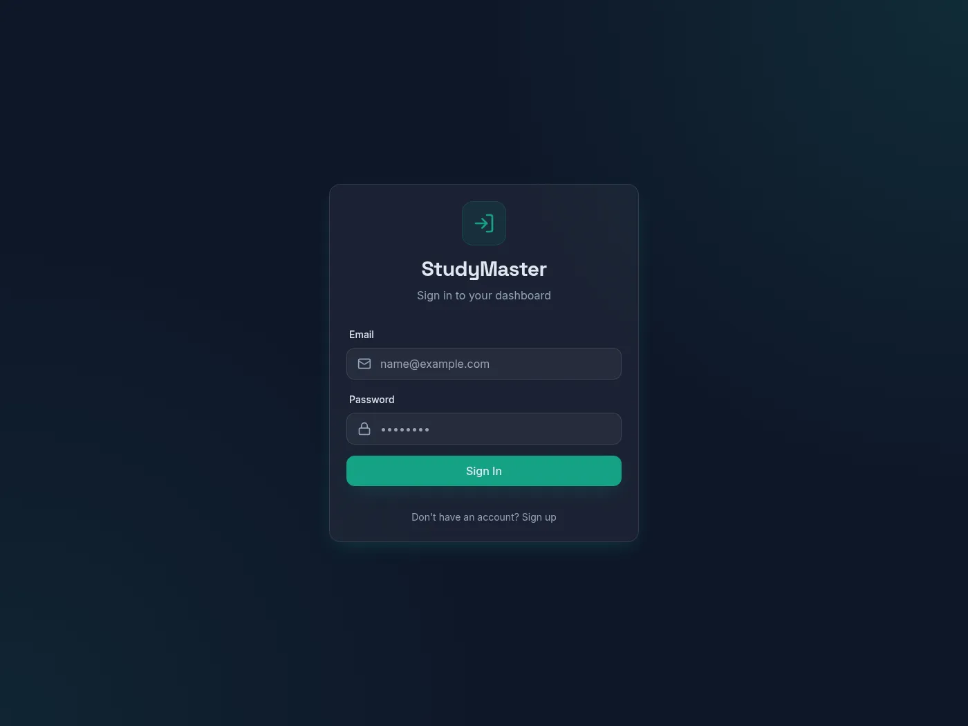 StudyMaster Dashboard