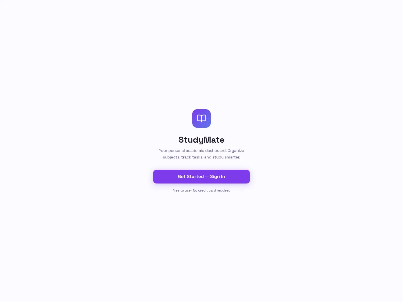 StudyMate Dashboard