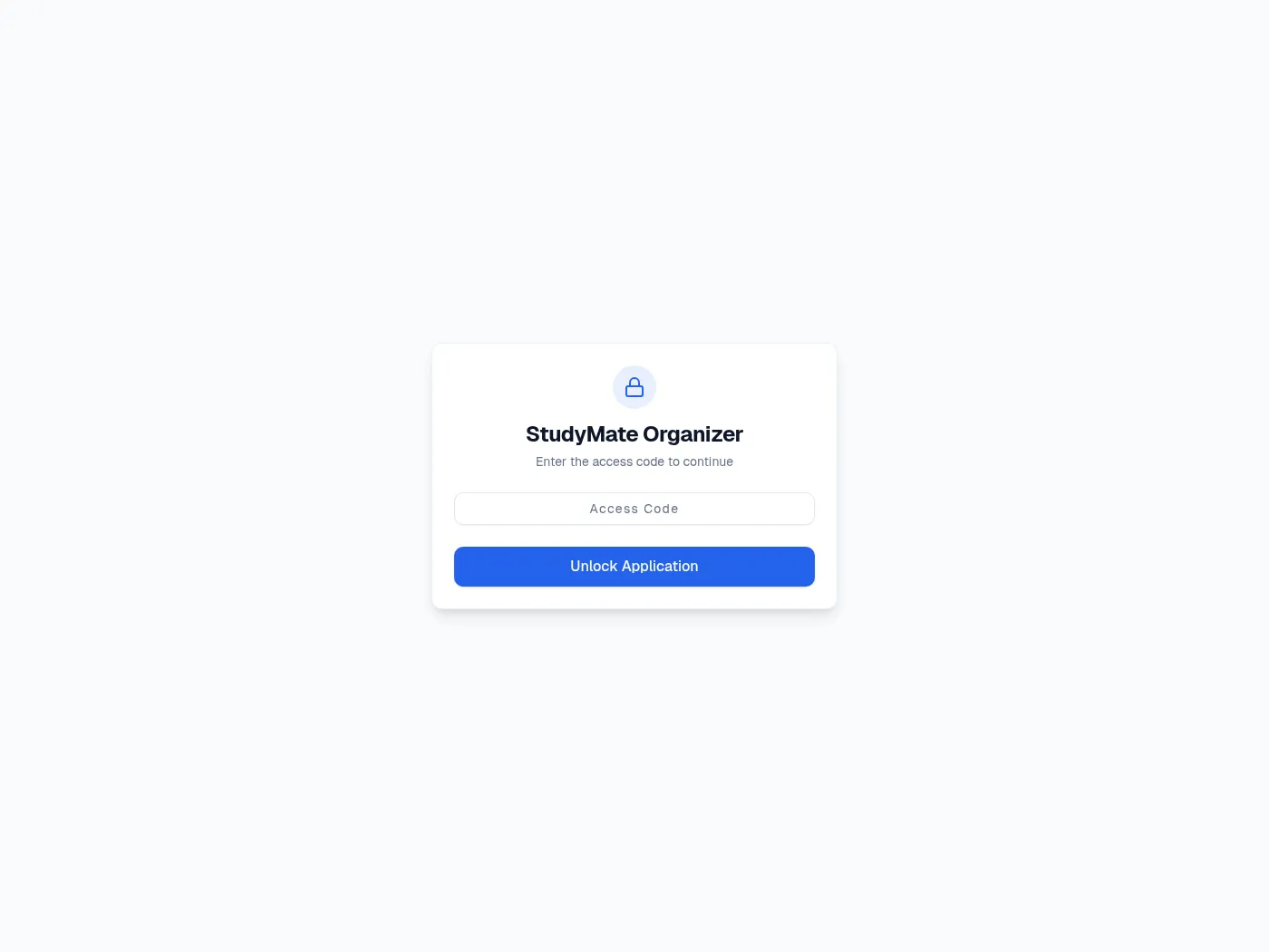 StudyMate Organizer