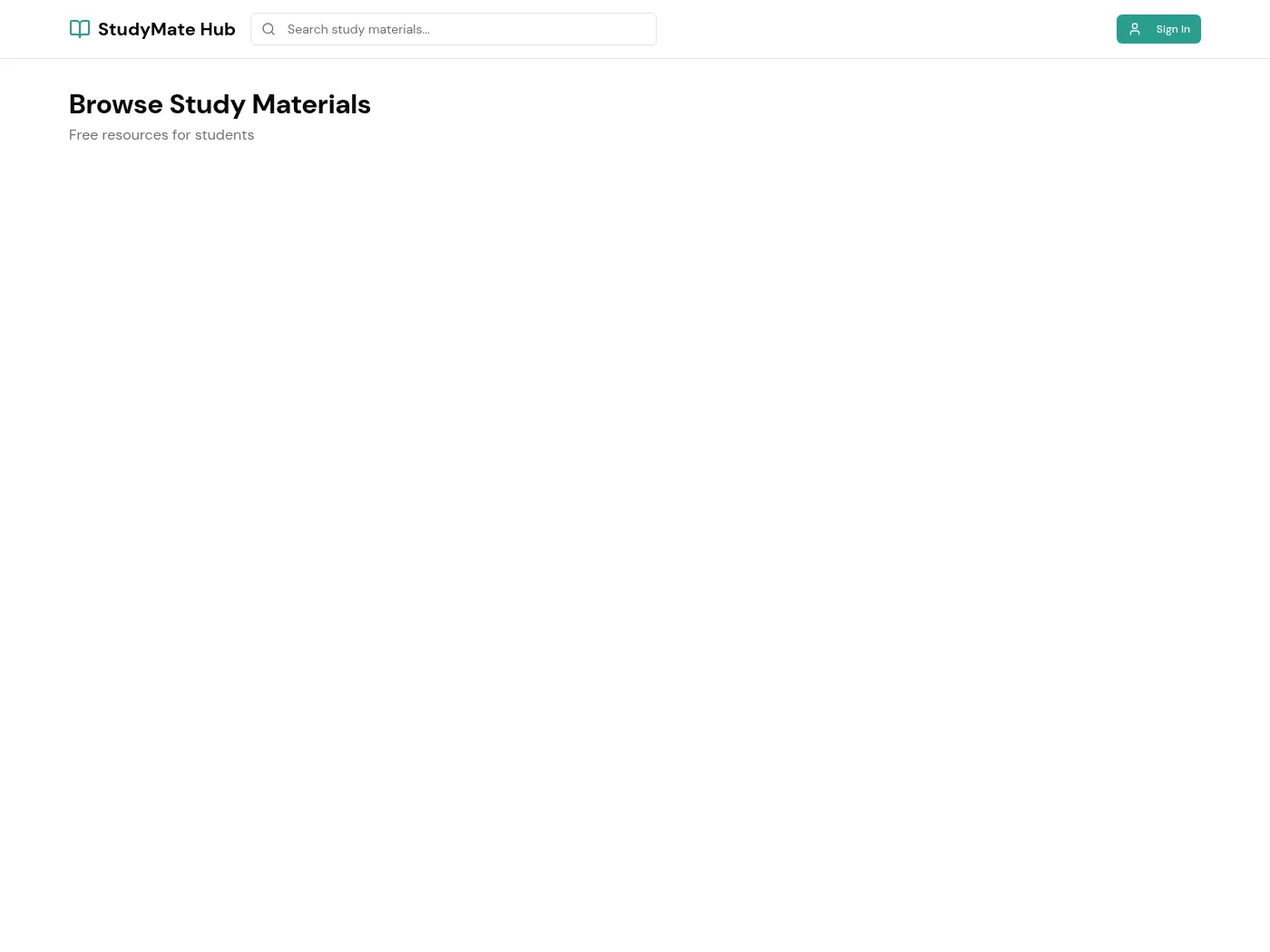 StudyMate Hub