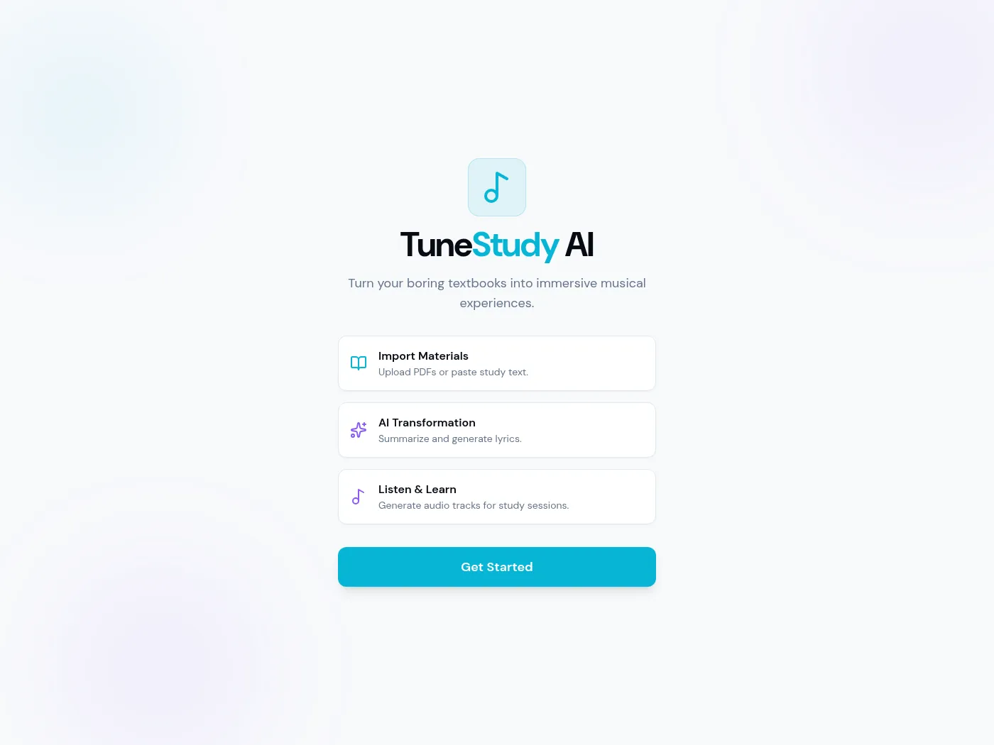 TuneStudy AI