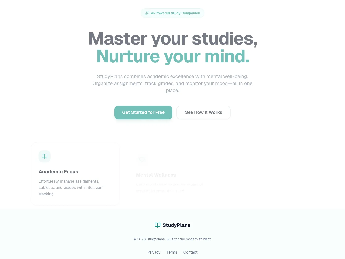 StudyPlans Web Suite