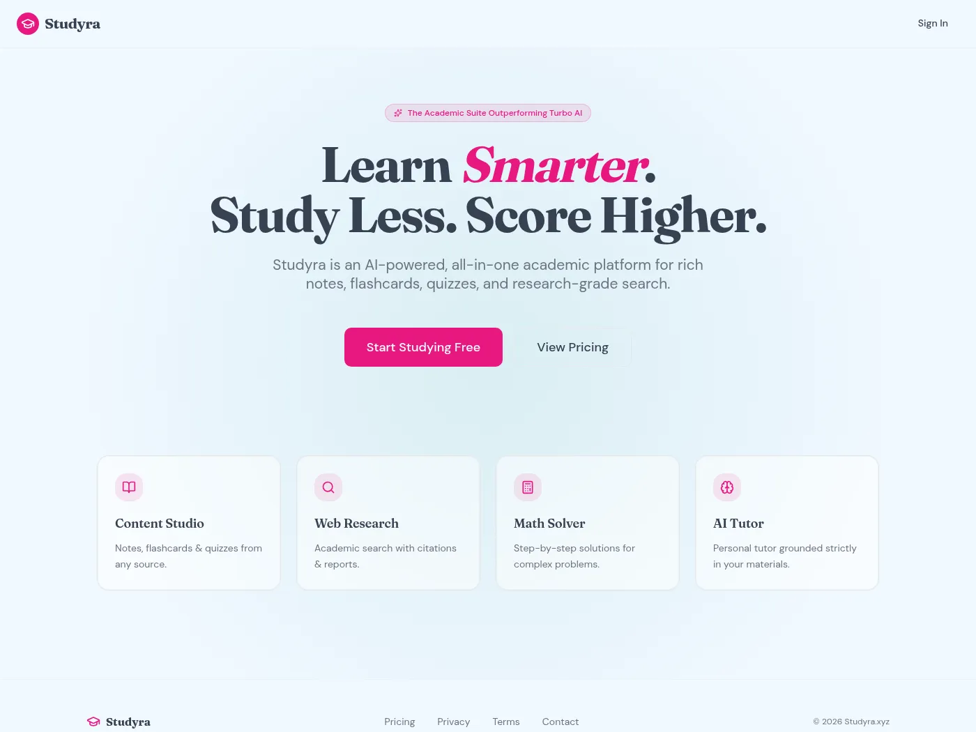 Studyra Academic Suite