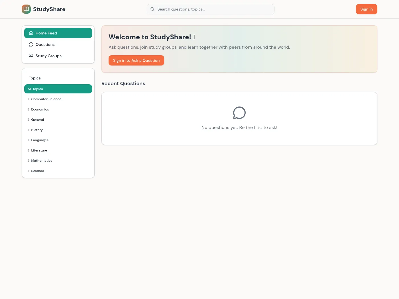 StudyShare Network