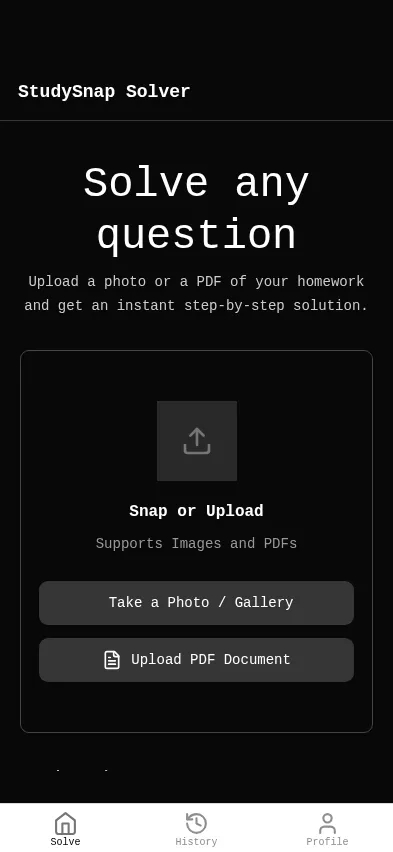 StudySnap Solver