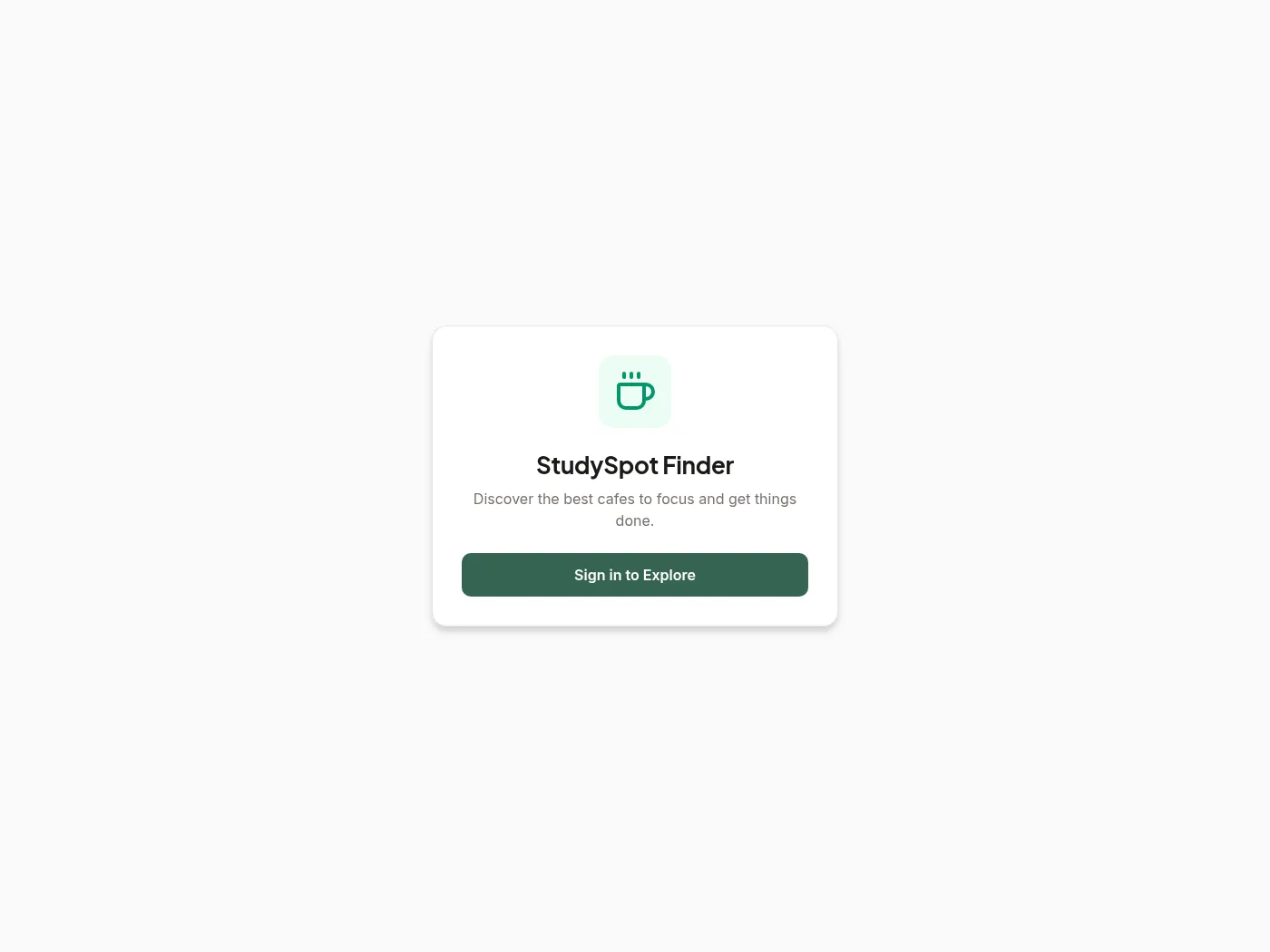 StudySpot Finder