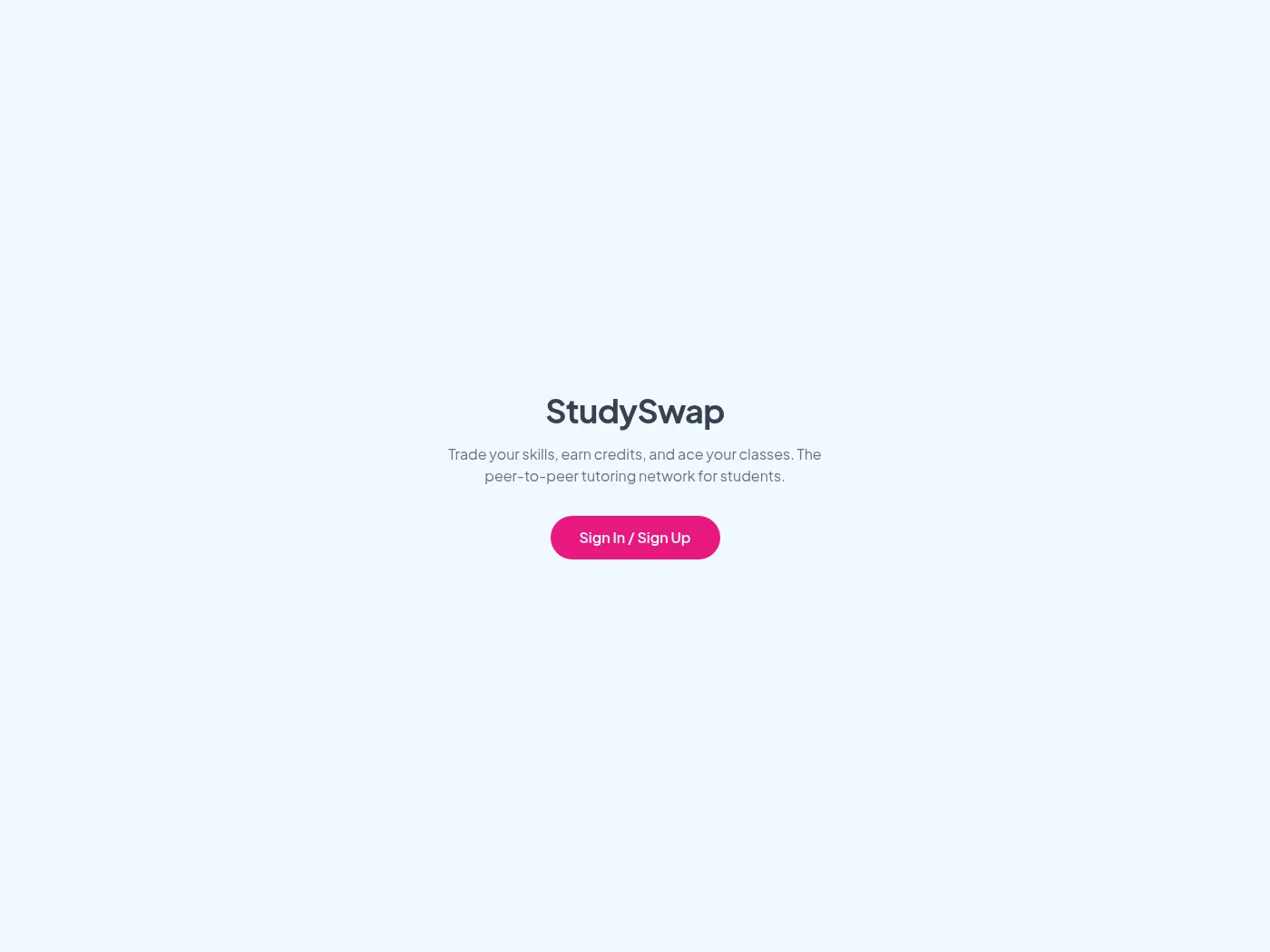StudySwap MVP
