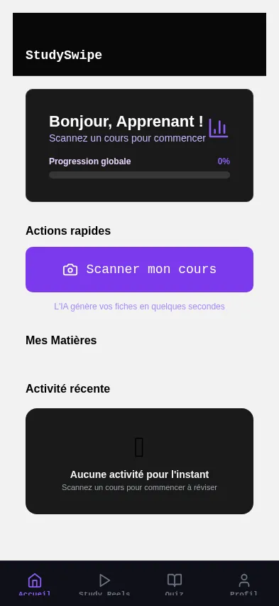StudySwipe Revision App