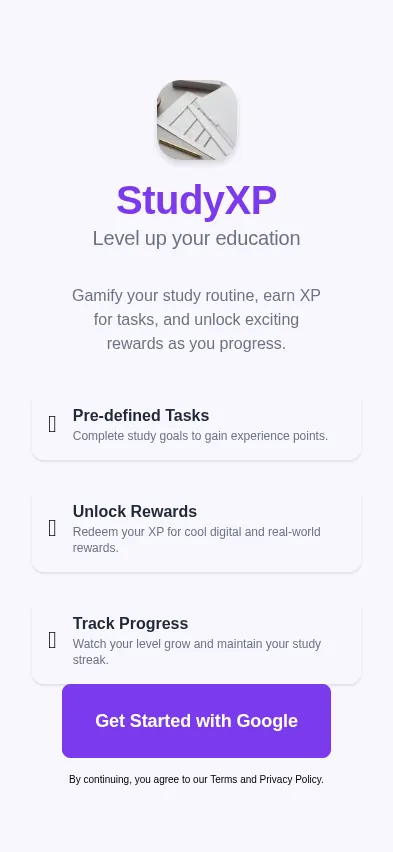 StudyXP Rewards