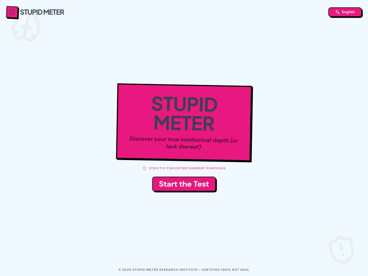 Stupid Meter Page