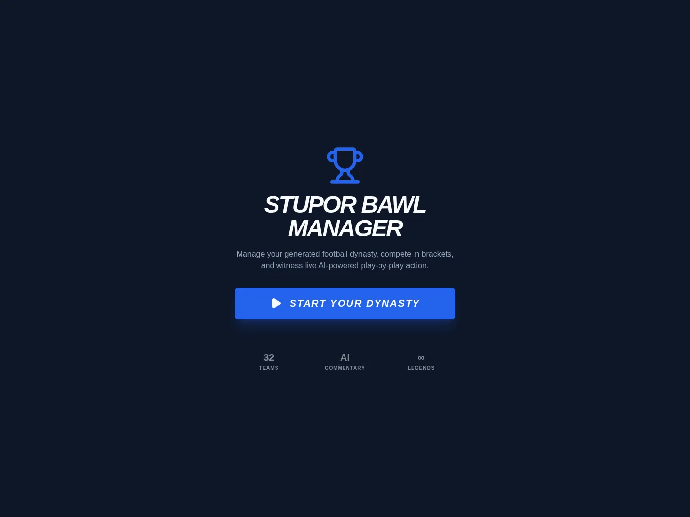 Stupor Bawl Manager