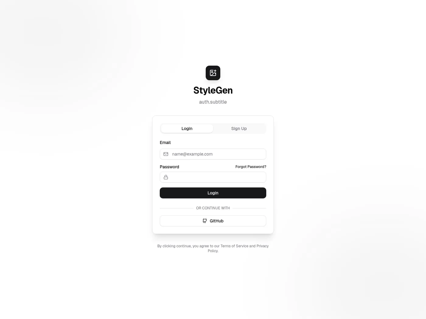 StyleGen Image Creator