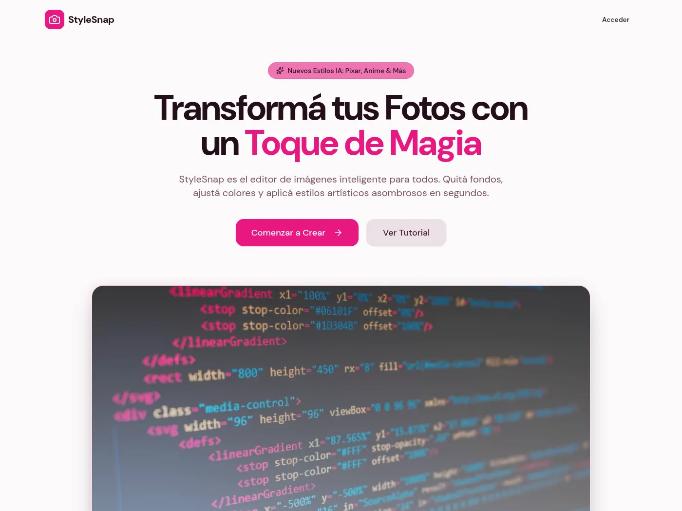 StyleSnap Editor