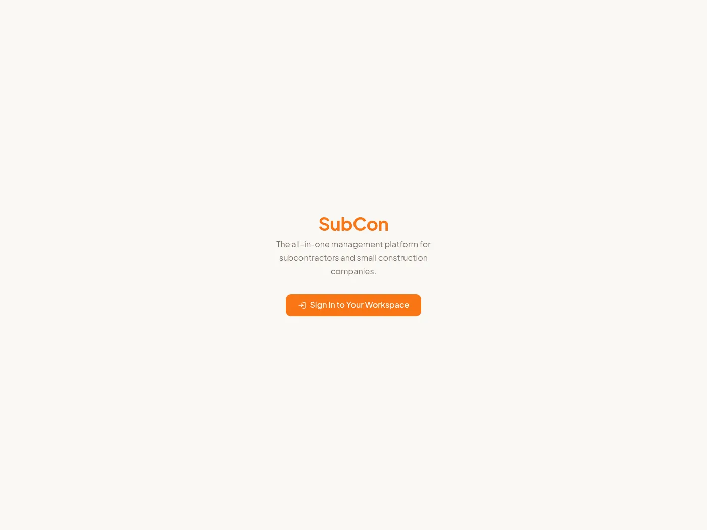 SubCon SaaS Platform