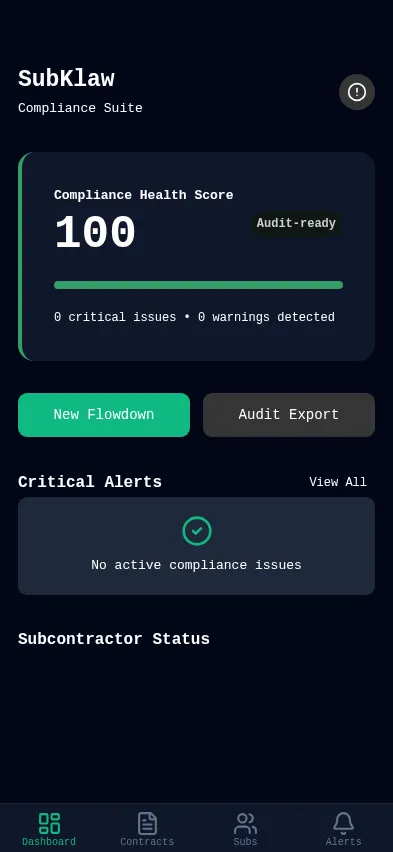 SubKlaw Compliance Suite