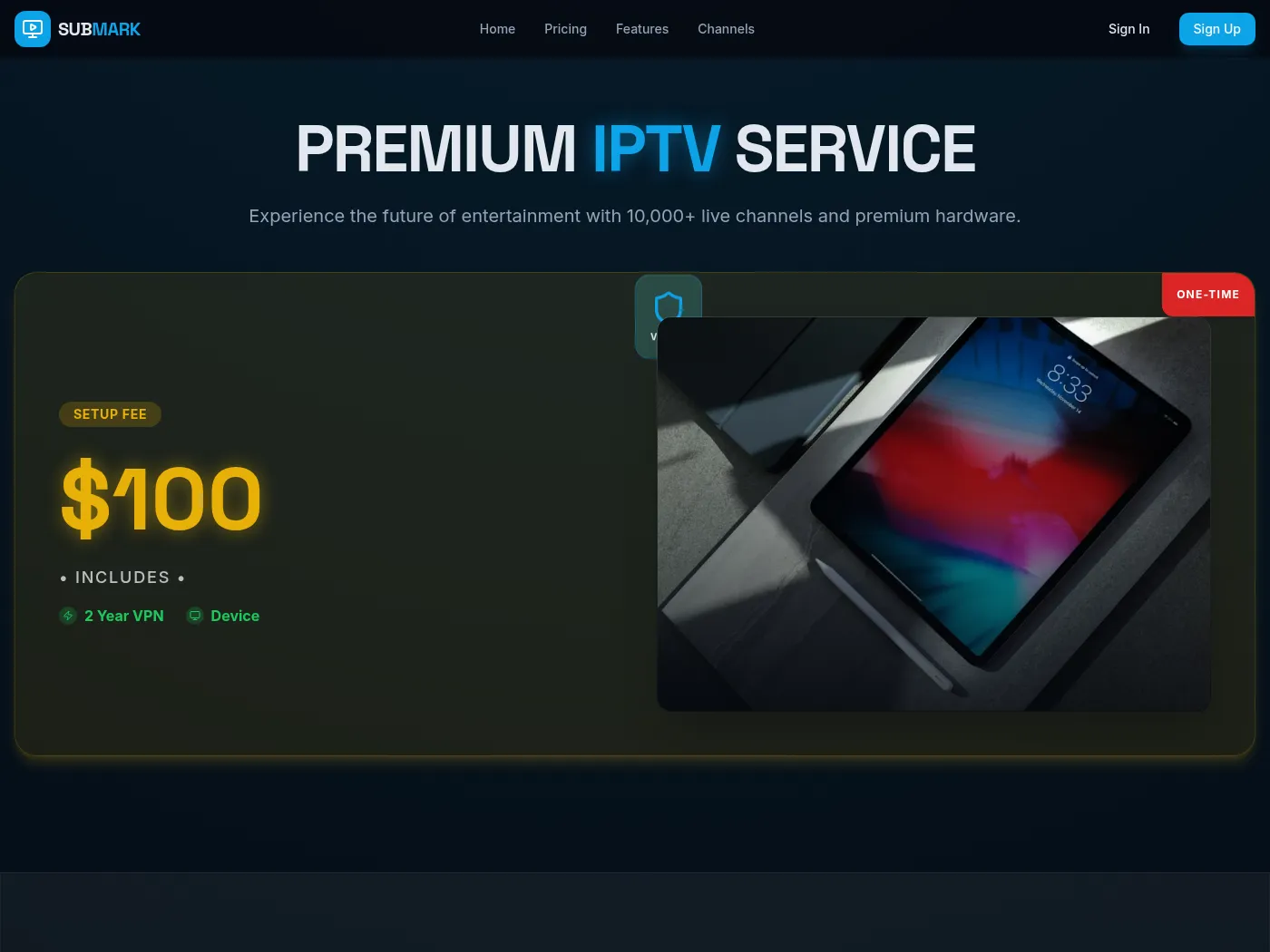 SubMark Landing Page