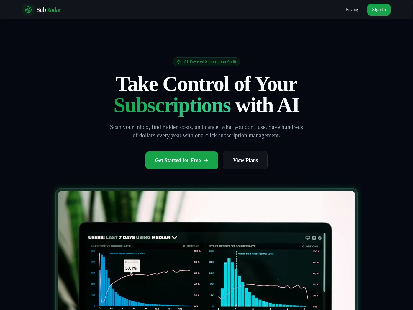 SubRadar: Subscription Audit