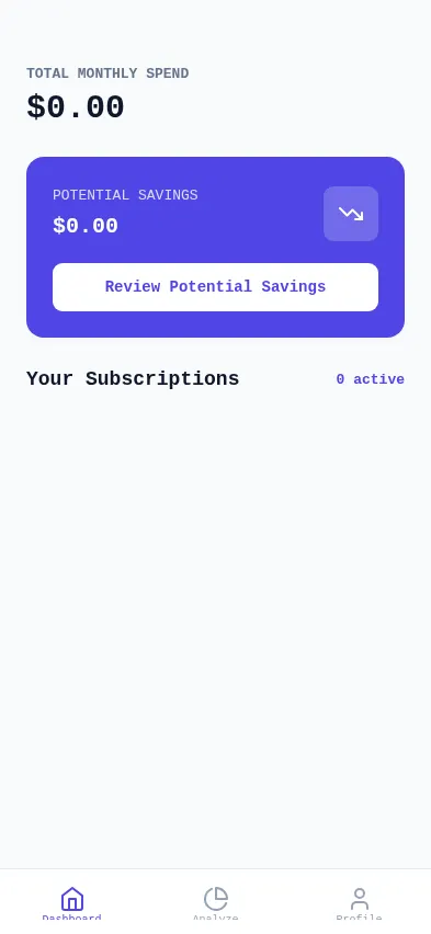 SubSaver Mobile