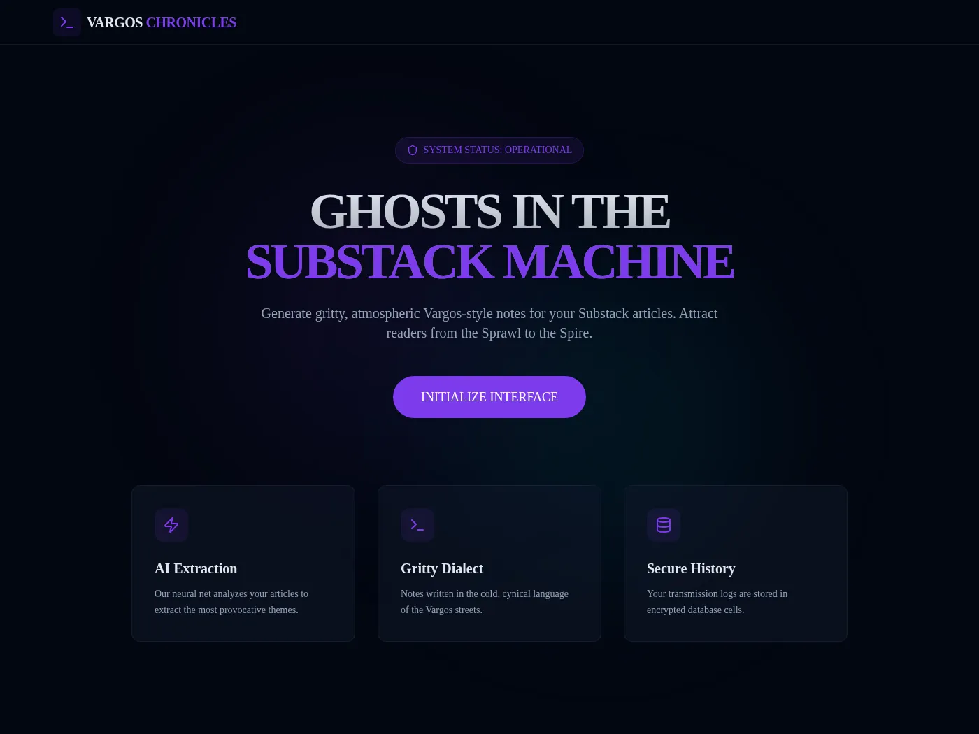 Substack Note Generator