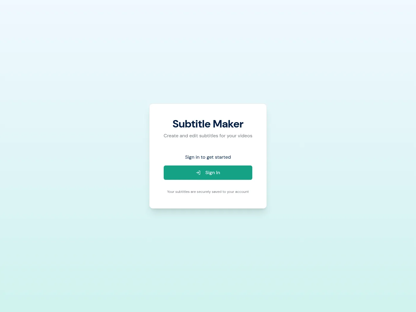 Subtitle Maker