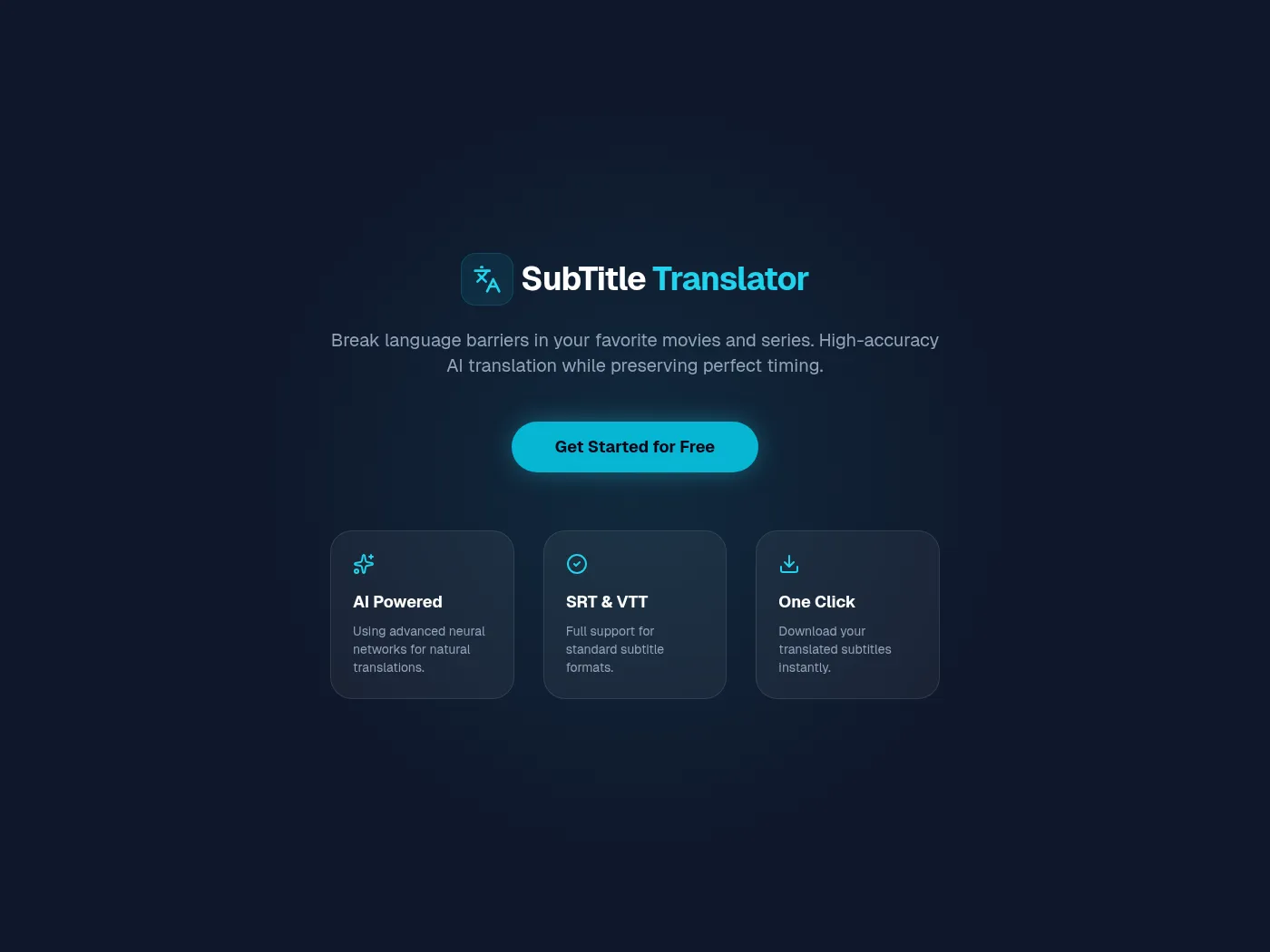 SubTitle Translator