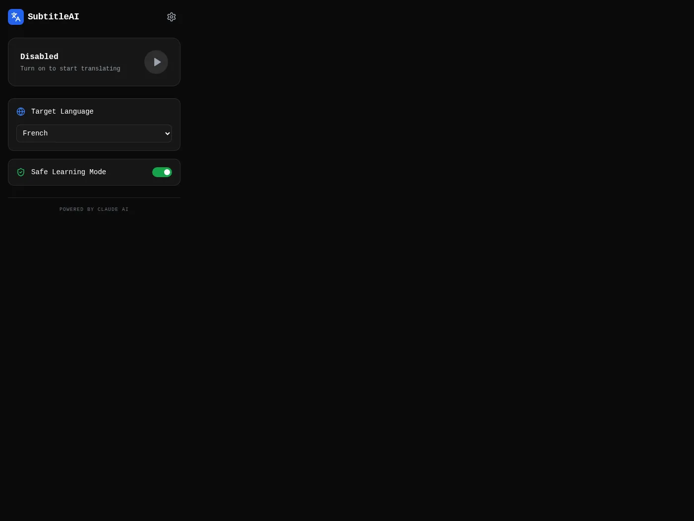 SubtitleAI Extension
