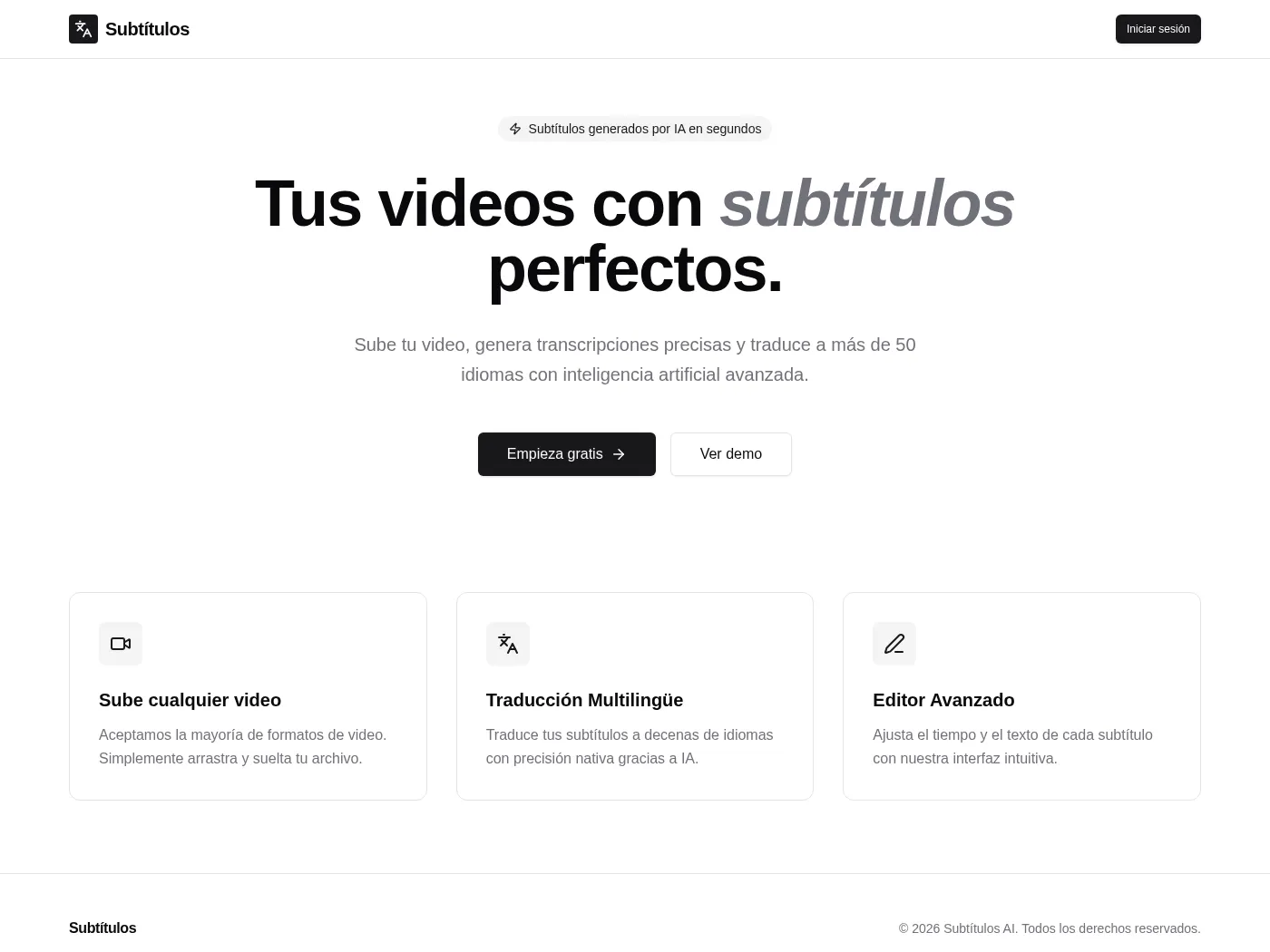 Subtítulos
