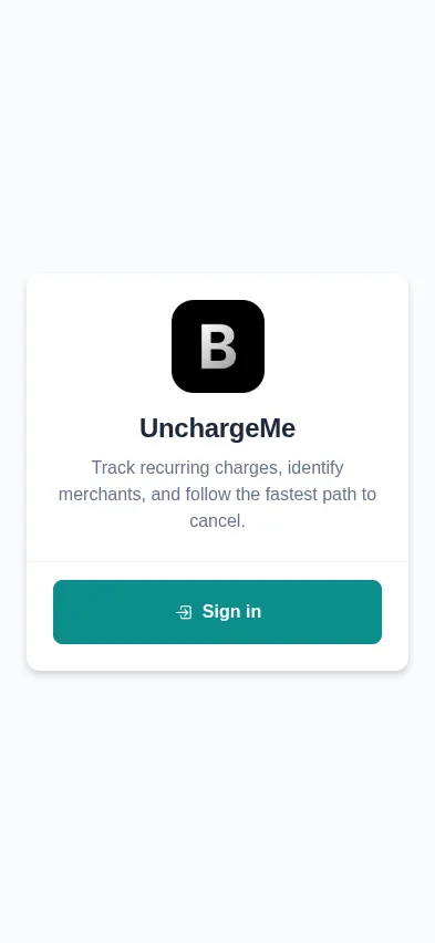 UnchargeMe
