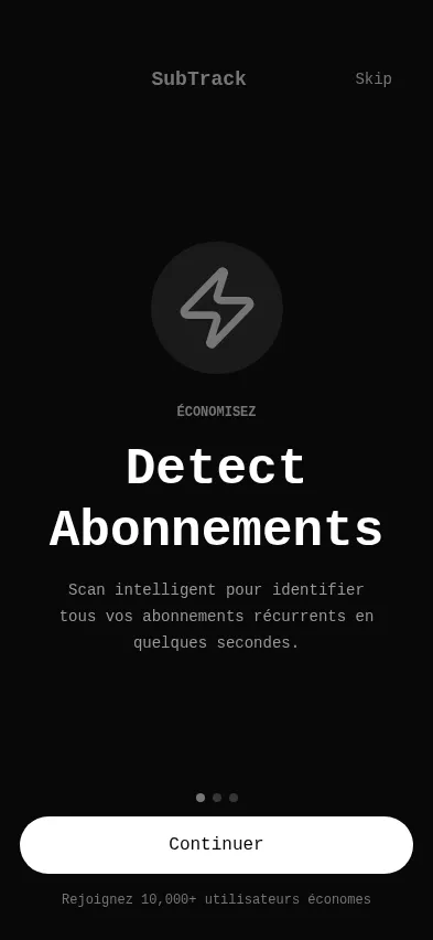 SubTrack Scanner
