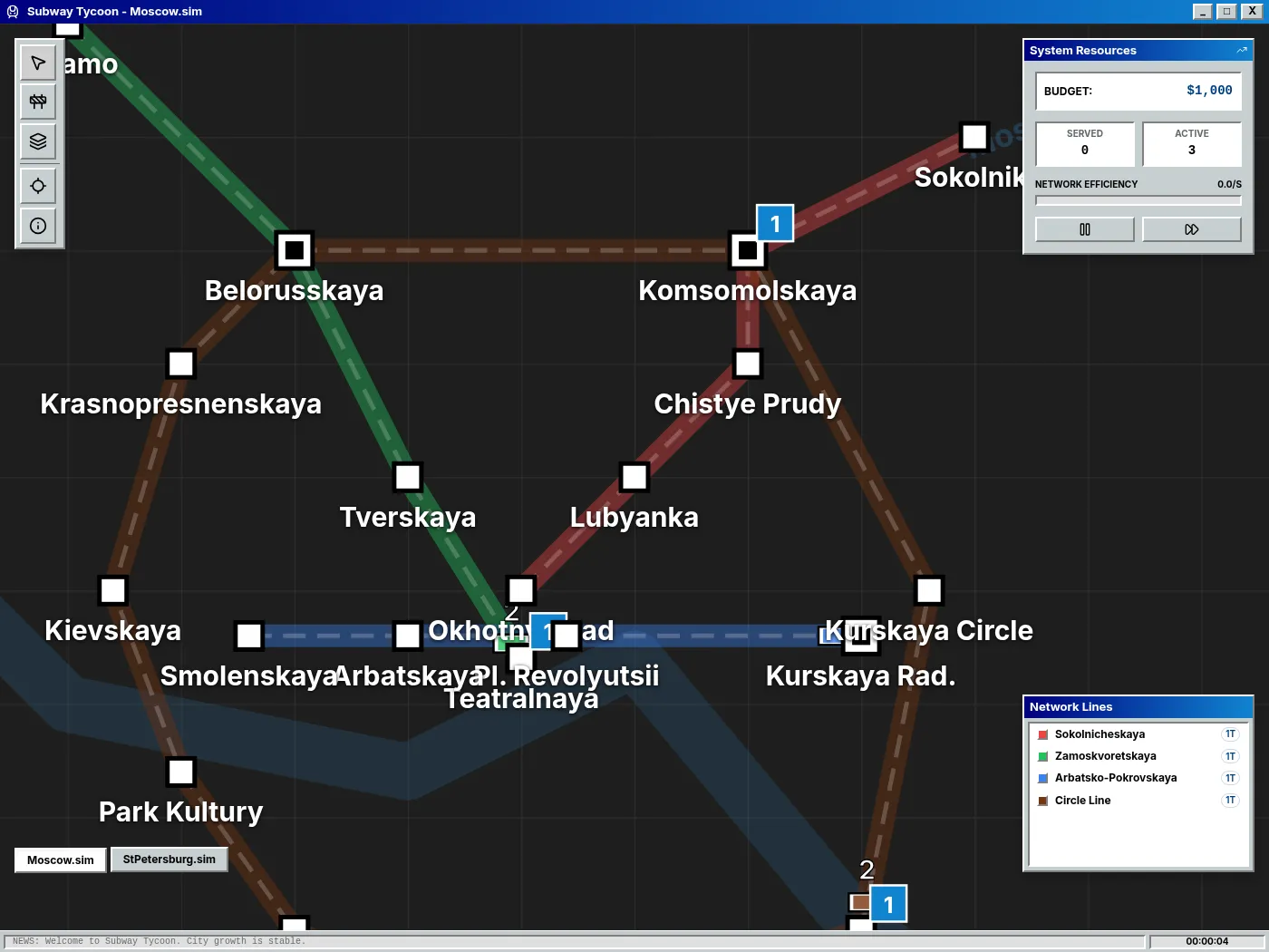 Subway Tycoon Cities