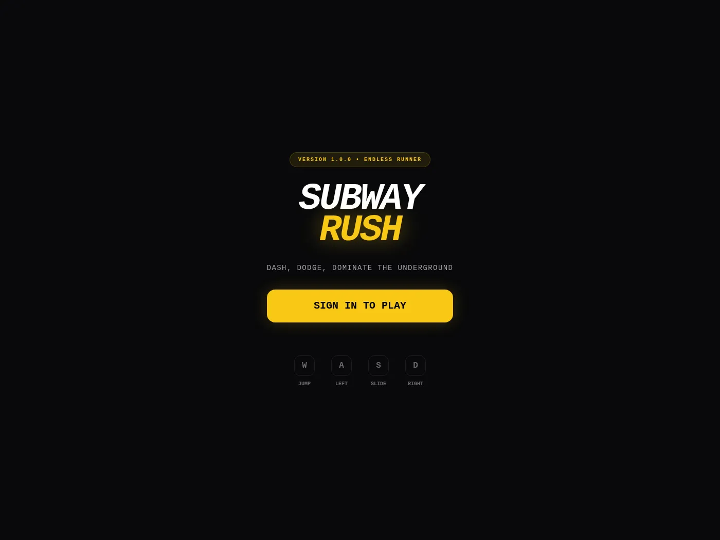 Subway Rush Clone