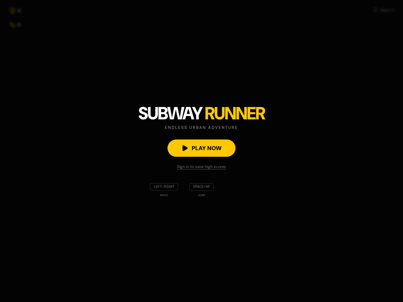 Subway Runner Game