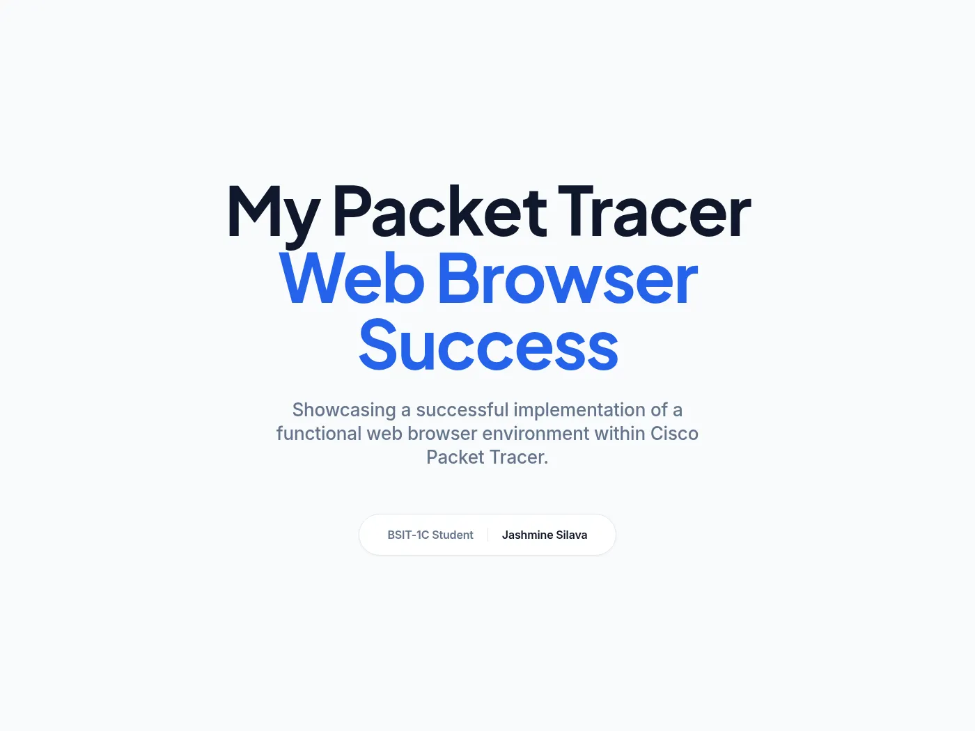 Configure Success Page