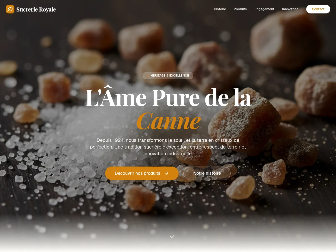 Sucrerie Showcase Site
