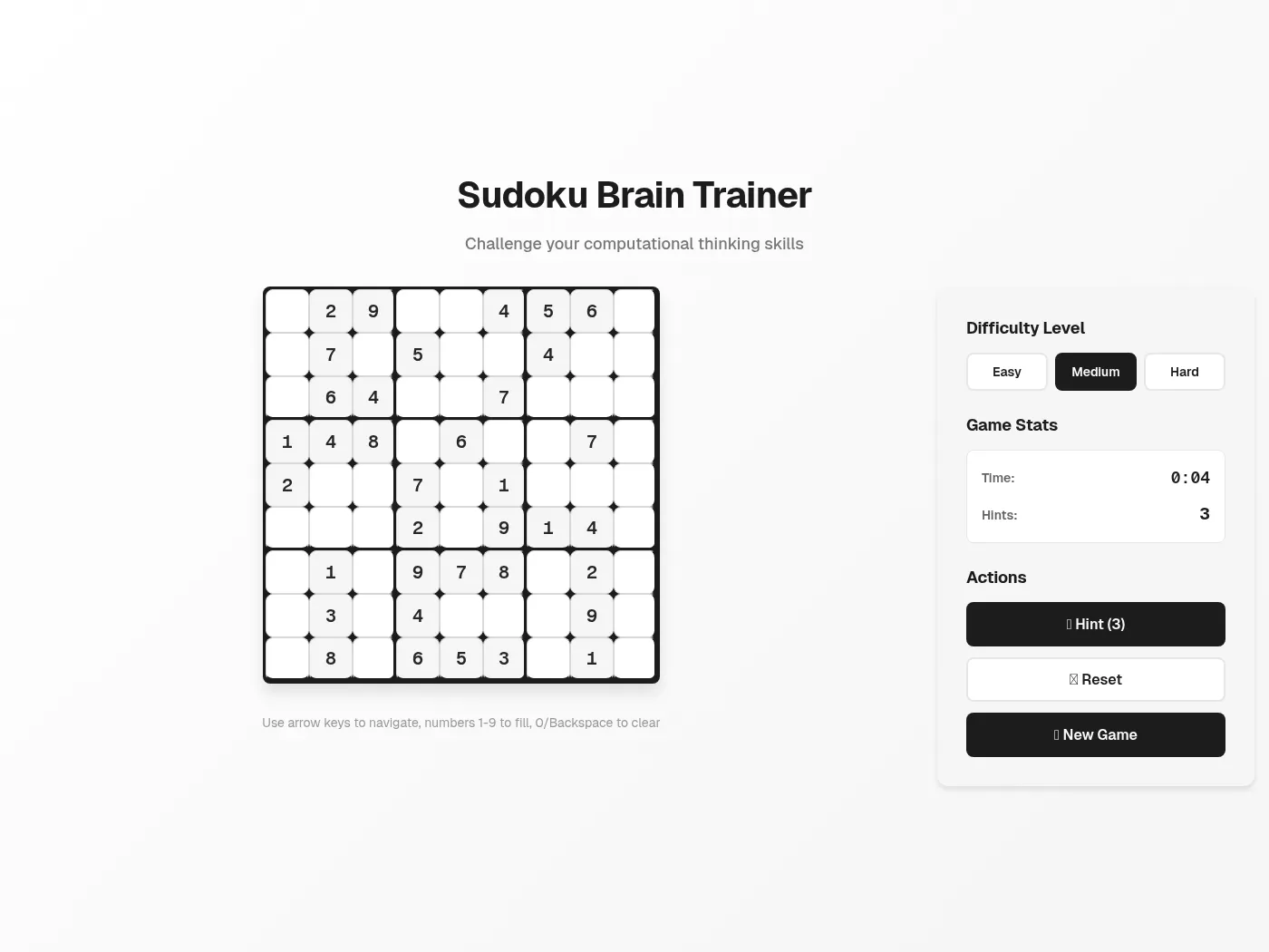 Sudoku Brain Trainer