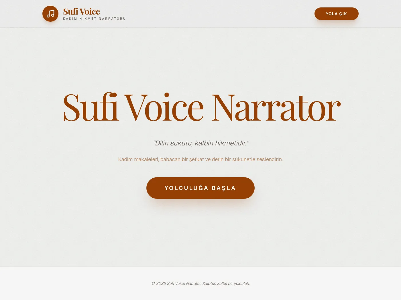 Sufi Voice Narrator